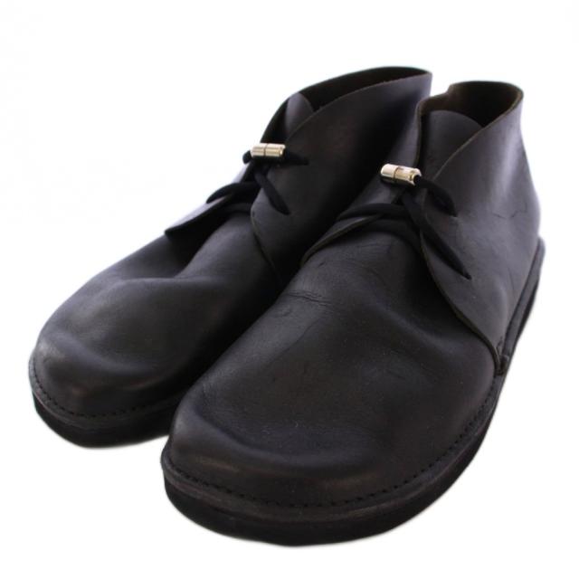 【中古】オーロラシューズ AURORA SHOES チャッカブーツ シューズ レザー 7D ブラック /BM メンズ