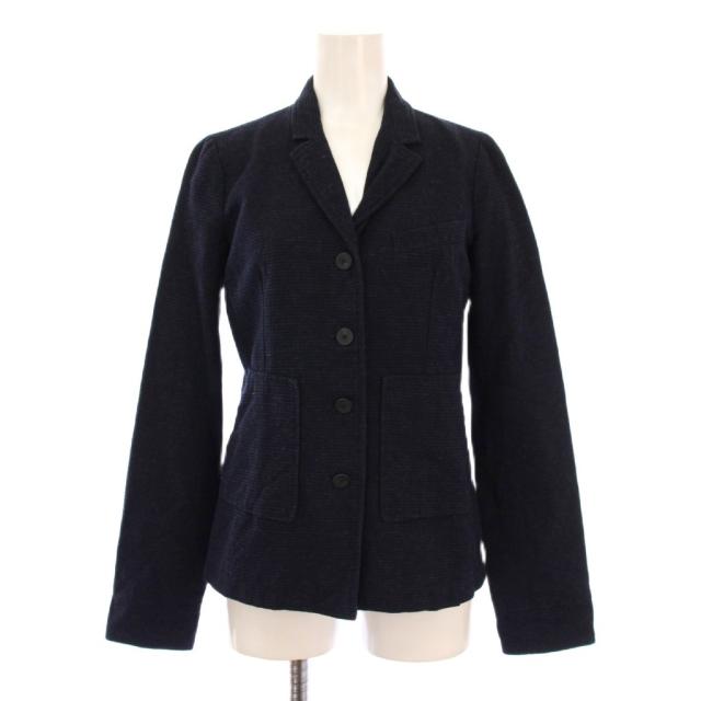 【中古】クリステンセンドゥノルド KristenseN DU NORD テーラードジャケット 総裏地 シングル 4B 1 紺 レディース