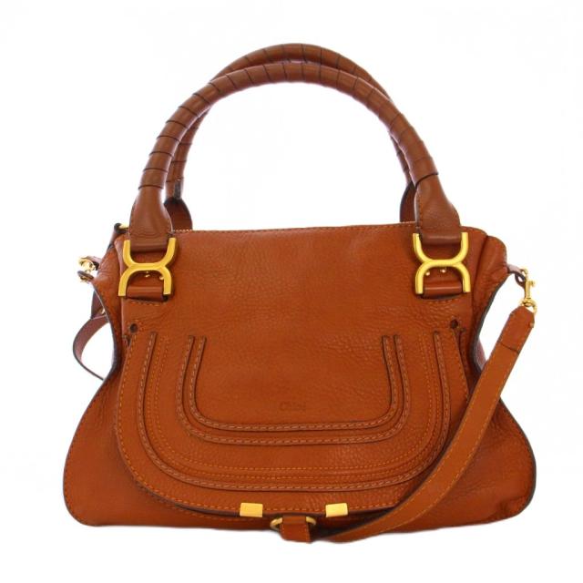 【中古】クロエ CHLOE マーシー ハンドバッグ ショルダーバッグ 2way レザー ブラウン 031163 /KH ■OH レディース