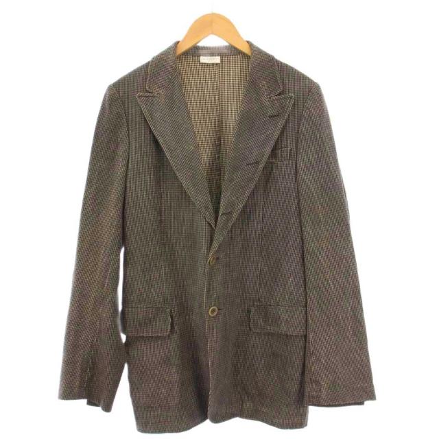 【中古】ドリスヴァンノッテン テーラードジャケット ブレザー アウター シングル ウール混 シルク混 46 グレー