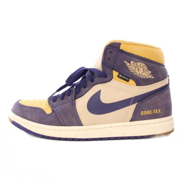 【中古】ナイキ エアジョーダン1 エレメントゴアテックススカイJパープル スニーカー US10.5 28.5cm DB2889-501