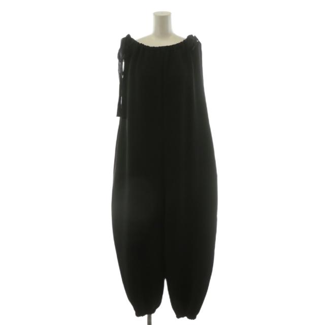 【中古】カレンソロジー Curensology 23SS リボンオールインワン ノースリーブ F 黒 ブラック CL309015ER