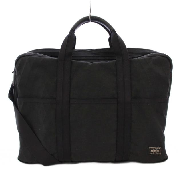 【中古】ポーター 吉田カバン ハイブリッド 2WAY ブリーフケース ビジネスバッグ ハンドバッグ ショルダーバッグ 黒