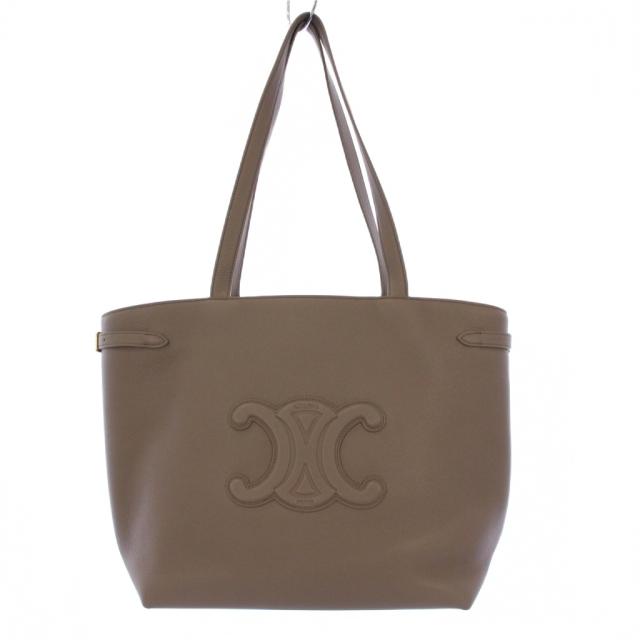 【中古】セリーヌ CELINE 24SS ミディアム カバ アナイス キュイル トリオンフ トートバッグ ハンドバッグ グレー