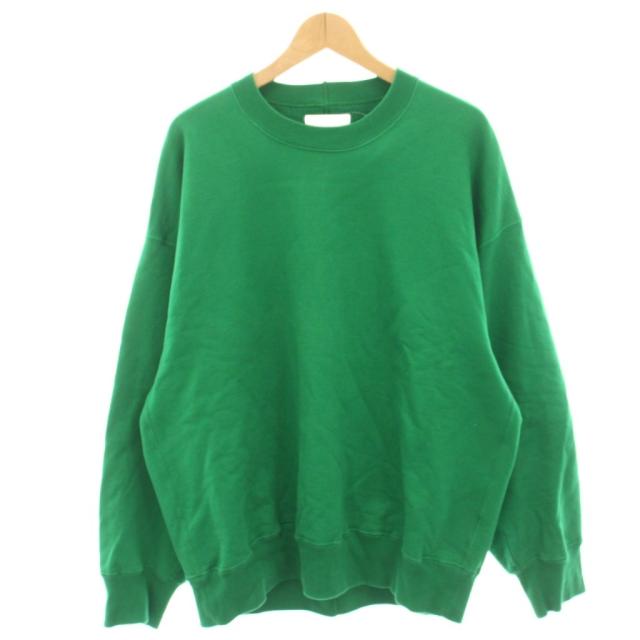 【中古】シュタイン Oversized Untwisted Yarn Sweat スウェット トレーナー 長袖 ビッグシルエット 切替 S 緑