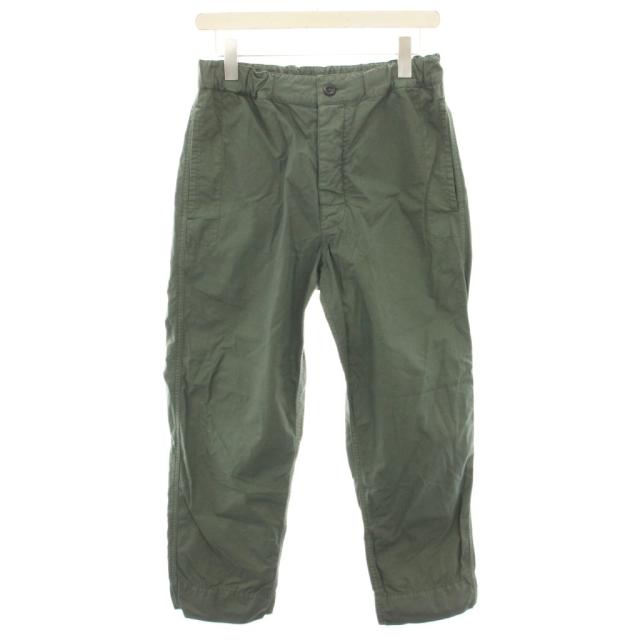 【中古】マーガレットハウエル スーパーファインコットンツイル イージーパンツ 0 カーキ 595-4143504 レディース