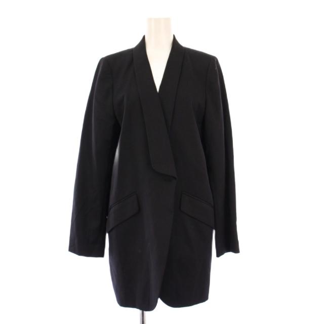 【中古】リジェール アパルトモン Tuxedo Jacket タキシードジャケット アウター シングル 総裏地 ウール 38 黒
