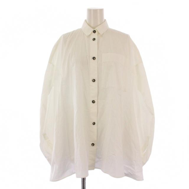 【中古】エンフォルド ENFOLD シャツ ブラウス 長袖 38 ホワイト 300FS930-1540 /BM レディース