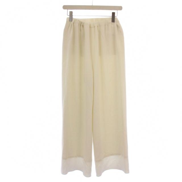 【中古】チエコプラス CHIEKO+ ワイドパンツ 36 ホワイト CH24SS-PT02 /BM レディース