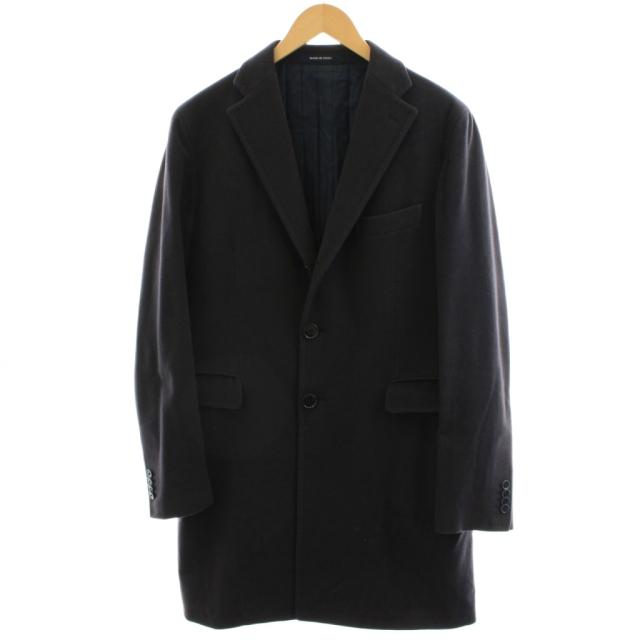 【中古】タリアトーレ TAGLIATORE チェスターコート ロング丈 ウール カシミヤ混 アウター 48 紫 パープル CSBM13B