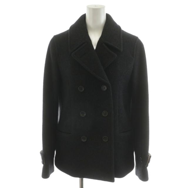 【中古】マーガレットハウエル MARGARET HOWELL ピーコート Pコート ミドル丈 ウール カシミヤ混 2 ダークグレー