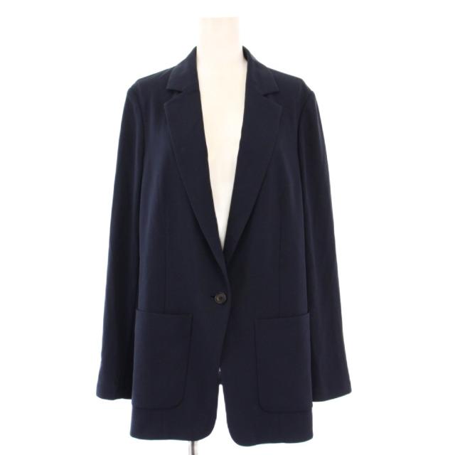 【中古】セオリーリュクス FLOW KANDY JACKET テーラードジャケット アウター シングル ストレッチ 36 紺 ネイビー