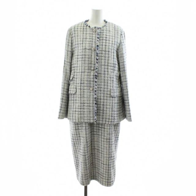 【中古】セオリーリュクス 23SS CREVON TRUDEL CREVON INGER 2点セット ツイード ジャケット ワンピース ミモレ