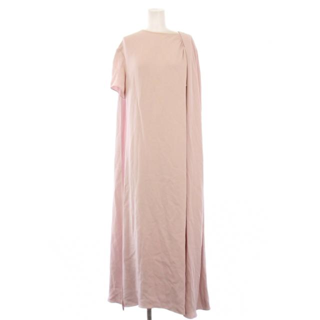 【中古】ヴァレンティノ ヴァレンチノ Valentino Dresses ケープワンピース マキシ ロング 半袖 シルク 40 ピンク