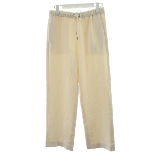 【中古】セオリー Theory DOUBLE KNIT LT N WINSZLEE CL GE イージーパンツ P 白 ホワイト 3406014 /AN22 レディース