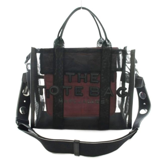 【中古】マークジェイコブス MARC JACOBS THE MESH メッシュ トートバッグ スケルトン 2WAY ショルダーバッグ 黒