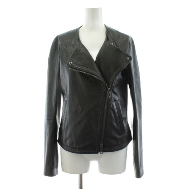 【中古】セオリー PERFECT LEAT JOEAN J ライダースジャケット ダブル レザージャケット ジップアップ S 黒 7360821