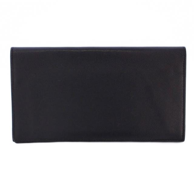 【中古】エルメス HERMES シチズンツイル ロング スイフト 長財布 二つ折り レザー 紺 A刻印 /KH ■OH メンズ