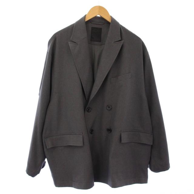 【中古】ダイワ ピアサーティナイン TECH DOUBLE BREASTED JACKET テーラードジャケット ダブル S グレー メンズ
