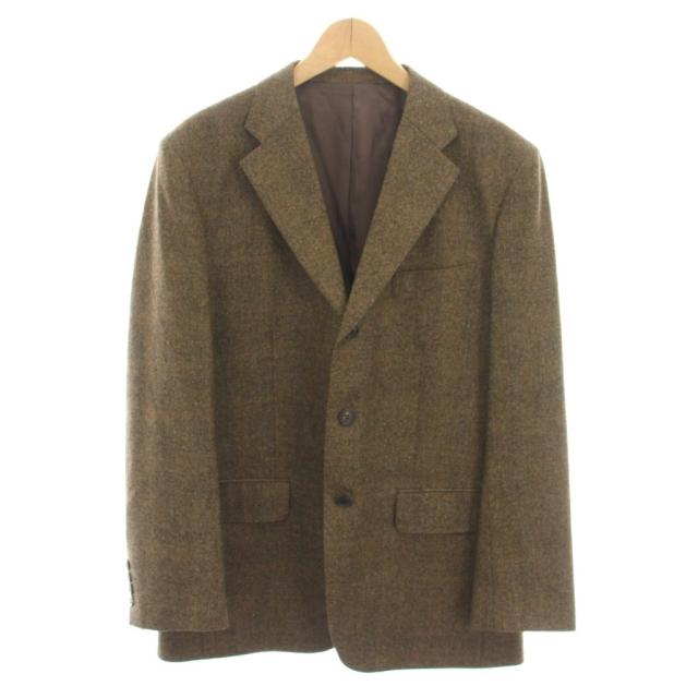 【中古】ポールスミス テーラードジャケット シングル 3B サイドベンツ ウール L2 茶 ブラウン FH-HK-28849 メンズ