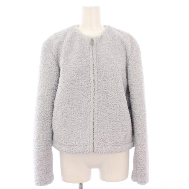 【中古】セオリー 23AW JERSEY FLEECE EASY FLEECE ZIP フリースジャケット ジップアップ P 水色