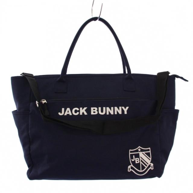 【中古】ジャックバニー JACK BUNNY トートバッグ ショルダーバッグ 2WAY ナイロン ネイビー /BM メンズ