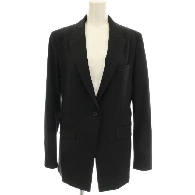 【中古】セオリー Theory 22AW traceable wool etiennette テーラードジャケット 4 黒 ブラック 012304102050704