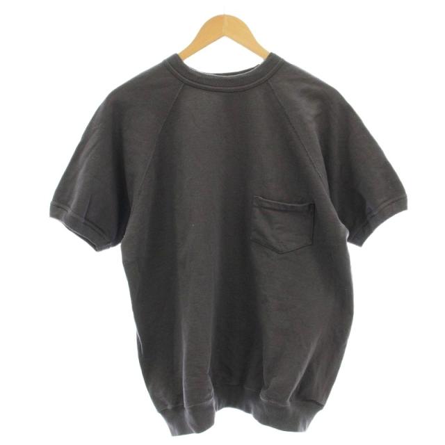 【中古】ウエアハウス WAREHOUSE 半袖 スウェット ポケット トレーナー L グレー /☆G メンズ