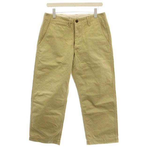 【中古】ウエアハウス WAREHOUSE チノパン チノ パンツ ボタンフライ 31 ベージュ /☆G メンズ
