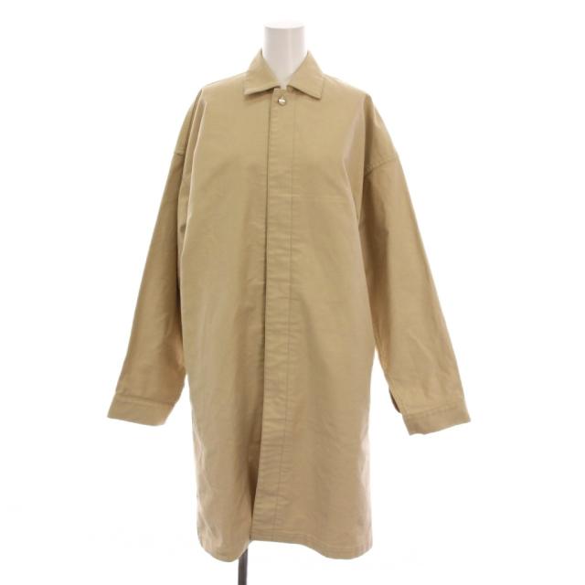 【中古】ジルサンダープラス JIL SANDER＋ ステンカラーコート ロング アウター XS ベージュ PJPWZB0012 レディース