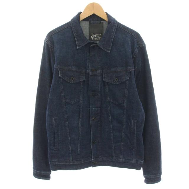 【中古】デンハム DENHAM デニムジャケット ジージャン Gジャン アウター L 紺 ネイビー 01-22-10-21-010 メンズ
