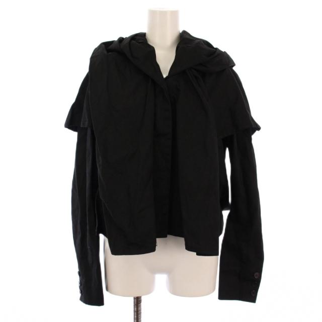 【中古】アールト AALTO パーカー ジャケット ジップアップ 36 黒 AA-AW17-A2JA21 /BM レディース