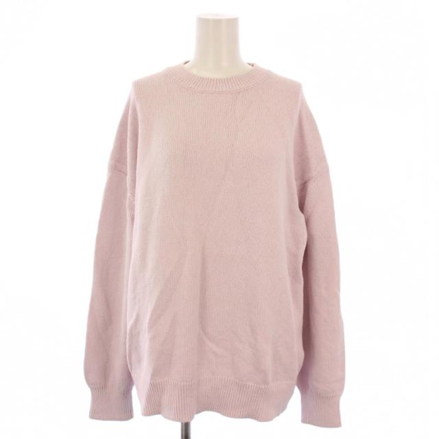 【中古】アパルトモン ドゥーズィエムクラス Hello Bonjour! ニット セーター 長袖 F ピンク レディース