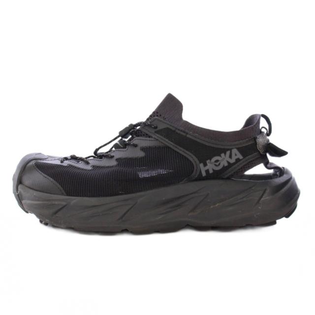 【中古】ホカオネオネ HOKA ONE ONE HOPARA 2 ホパラ2 マウンテンサンダル 厚底 メッシュ 切替 ワンカラー US10 黒