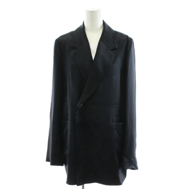 【中古】未使用品 ミースロエ 25SS リラクシーサテンジャケット テーラードジャケット F ベージュ MWFJ252022