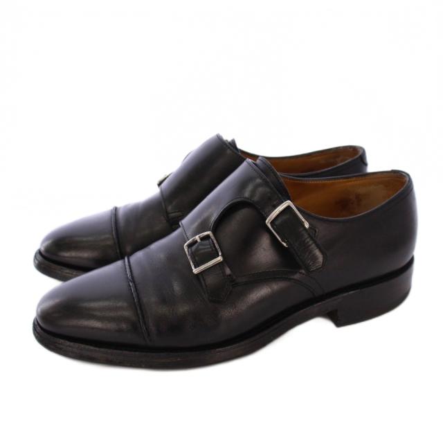 【中古】ジョンロブ JOHN LOBB WILLIAM ダブルモンクストラップ ビジネスシューズ ドレスシューズ レザー 11 黒 /KH