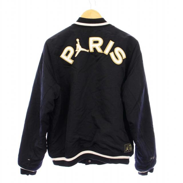 【中古】ナイキ Paris Saint-Germain パリサンジェルマン JORDAN AS M J PSG JACKET スタジャン 中綿ジャケット L 黒