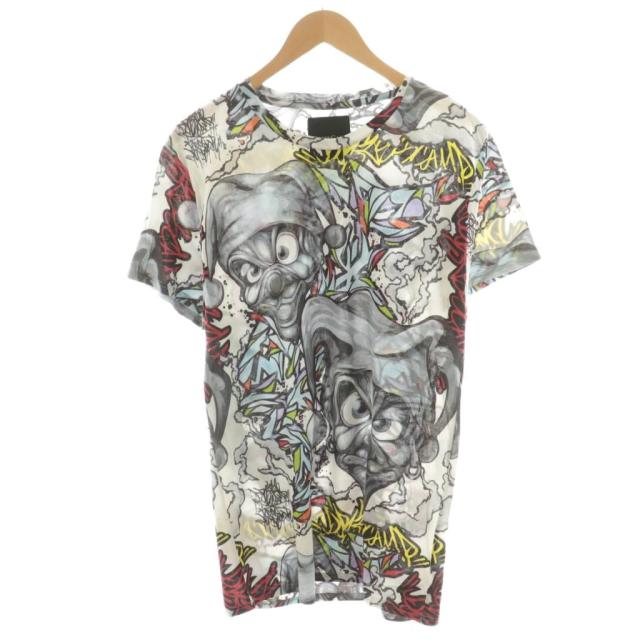 【中古】未使用品 ドレスキャンプ 15SS Tシャツ カットソー 半袖 KAZZROCK グラフィティ プリント 46 マルチカラー