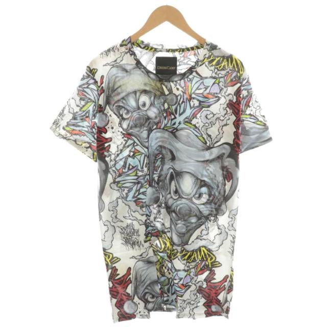 【中古】未使用品 ドレスキャンプ 15SS Tシャツ カットソー 半袖 KAZZROCK グラフィティ プリント 50 マルチカラー