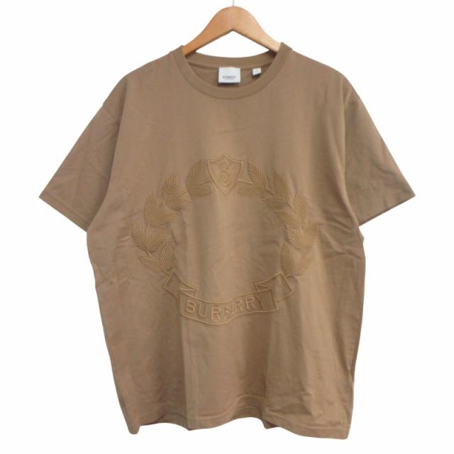 【中古】バーバリー ロンドン イングランド 近年モデル オークリーフクレスト Tシャツ 半袖 ブラウン S 8060915 IBO64