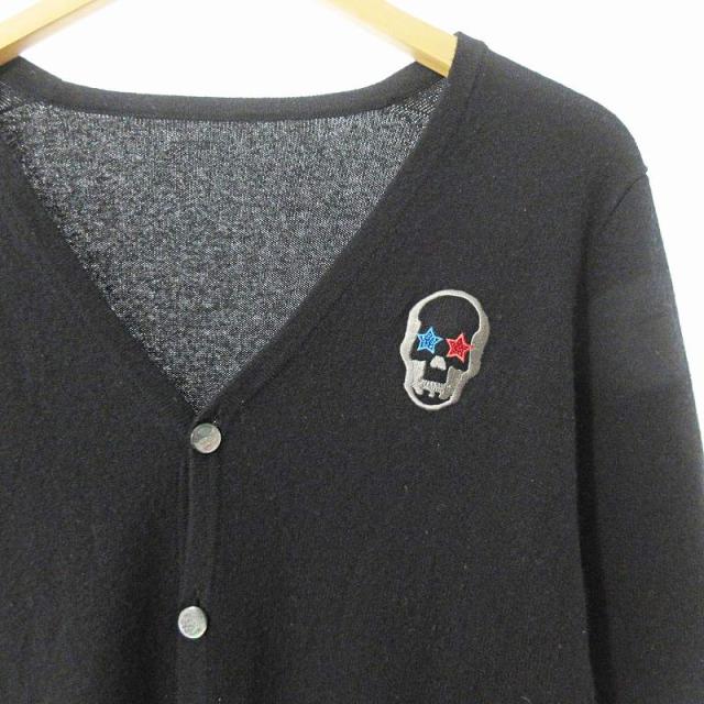 中古】ルシアンペラフィネ スカル刺繍 スコットランド製 カシミヤ