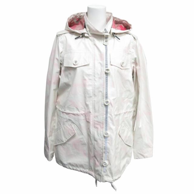 【中古】未使用品 ハンター HUNTER タグ付 ユーティリティジャケット コットンナイロン WRO1180SAY 撥水 白 S IBO70