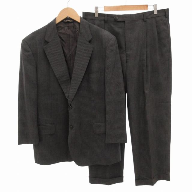 【中古】ブルックスブラザーズ シングルスーツ セットアップ ビジネス ジャケット パンツ 42SHT 36W グレー