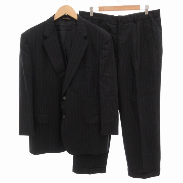 【中古】ブルックスブラザーズ 最高級ライン シングルスーツ セットアップ ジャケット パンツ 41SHT 35W 黒