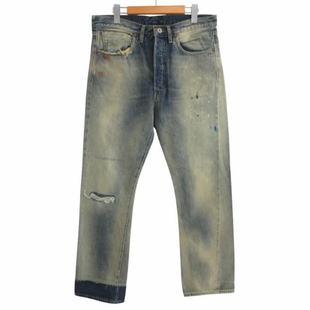 【中古】リーバイス LVC 44年復刻 大戦モデル S501XX デニム 44501-0070 BIG E 赤耳 リペア&ペイント W32 ■MET1