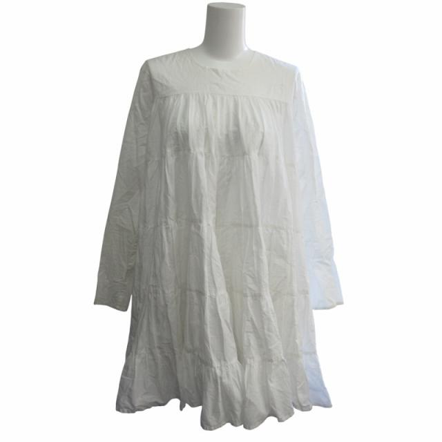 【中古】マーレット Merlette 21SS SOLIMAN DRESS コットンティアードミニワンピース 9910300018 ホワイト IBO78