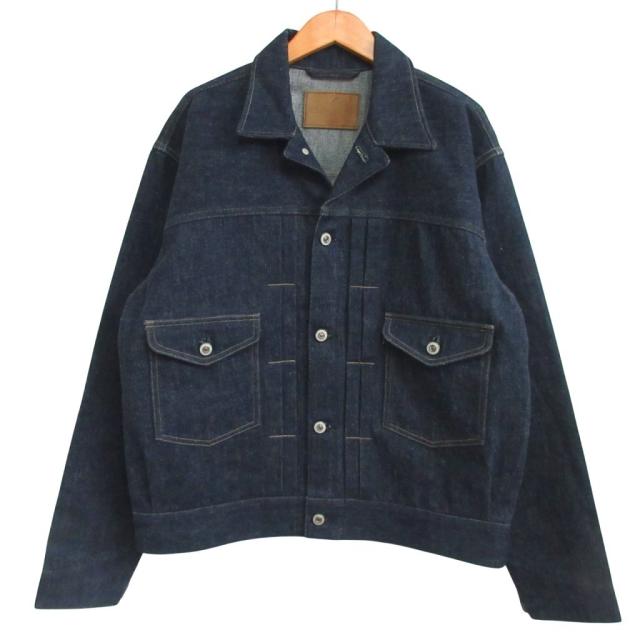 【中古】未使用品 OLDJOE 極美品 OPEN COLLAR RANCH JACKET デニムジャケット インディゴ 211OJ-JK05 サンプル品 M 中古】未使用品 OLDJOE 極美品 OPEN COLLAR RANCH JACKET デニム
