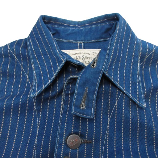 中古】ダブルアールエル RRL ラルフローレン WABASH STRIPE RAILROAD