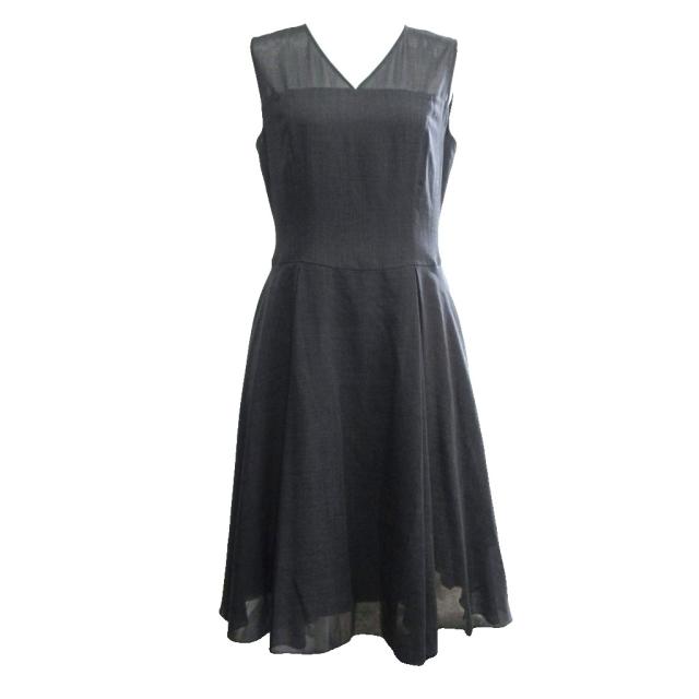 【中古】未使用品 デイジーリンフォクシー タグ付 WASHABLE V Dress ドレス ワンピース Vネック 40 約M 06030 IBO8