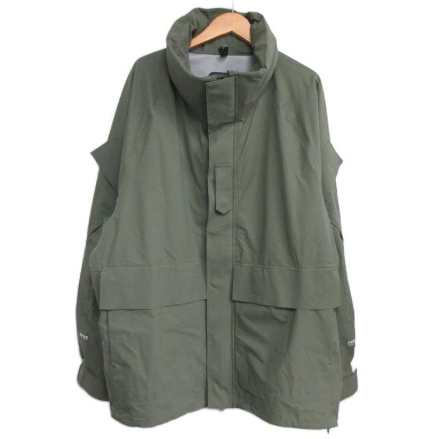 【中古】ハイク HYKE 24AW PERTEX SHELL JACKET パーテックス シェル ナイロンジャケット ECWCS モスグリーン 4(XL)